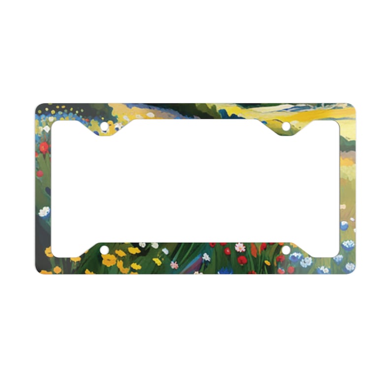 Wildflower Metal License Plate Frame* Car Accessories* License Plate ...