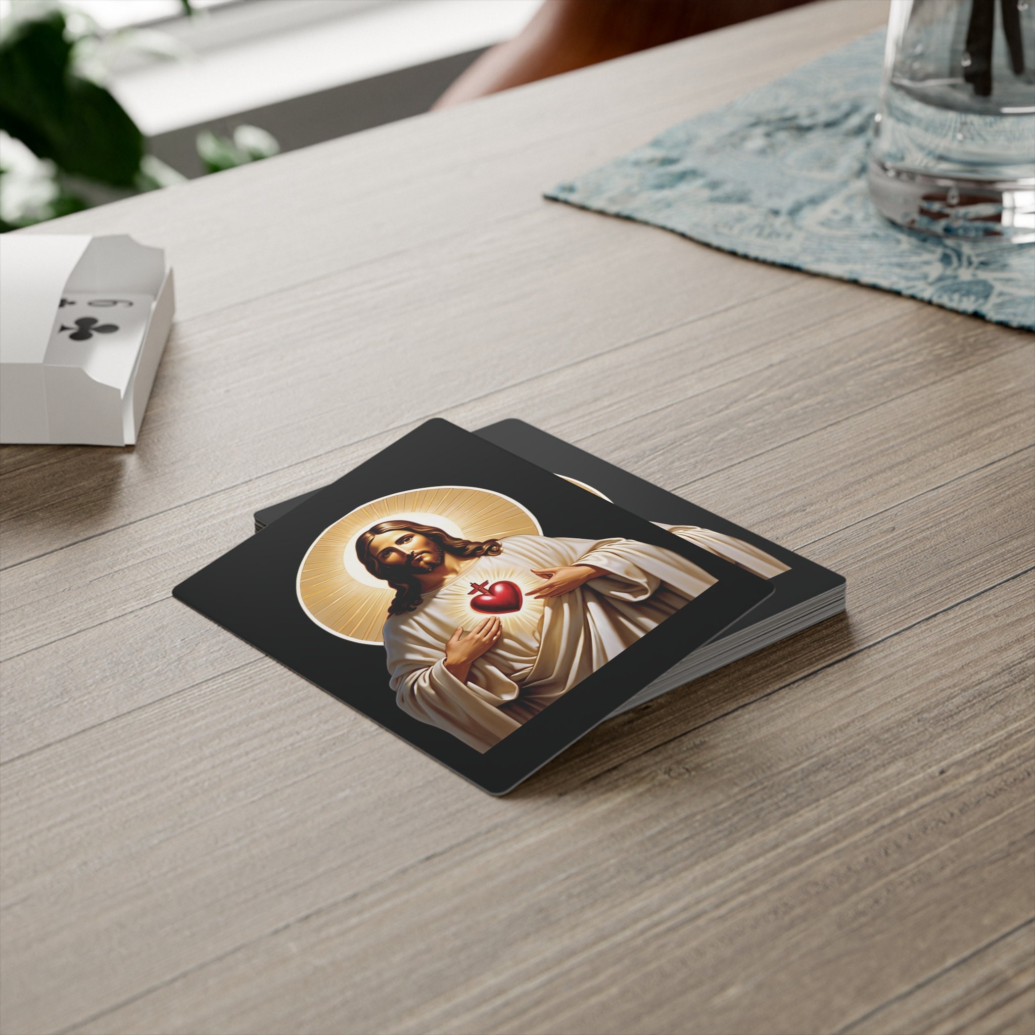 Sacred Heart of Jesus Poker Cards Unique Fathers Day Gift Religious ...