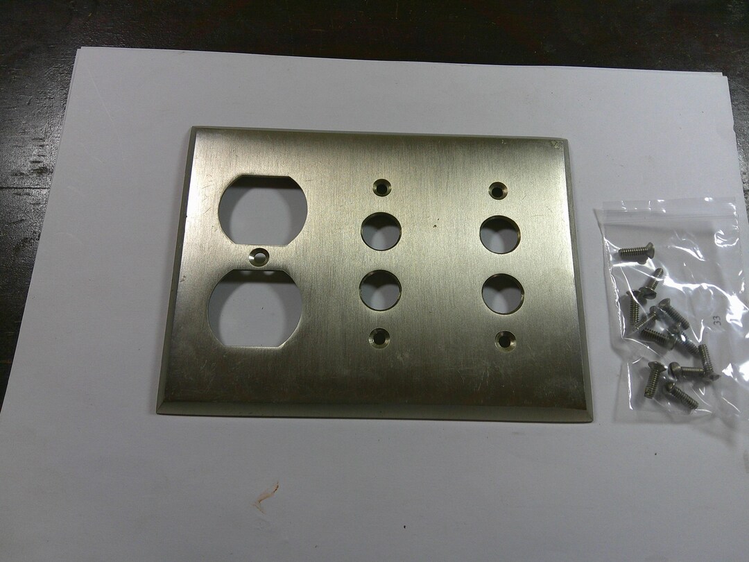 Stainless Steel Push Button Light Switch Covers - Etsy