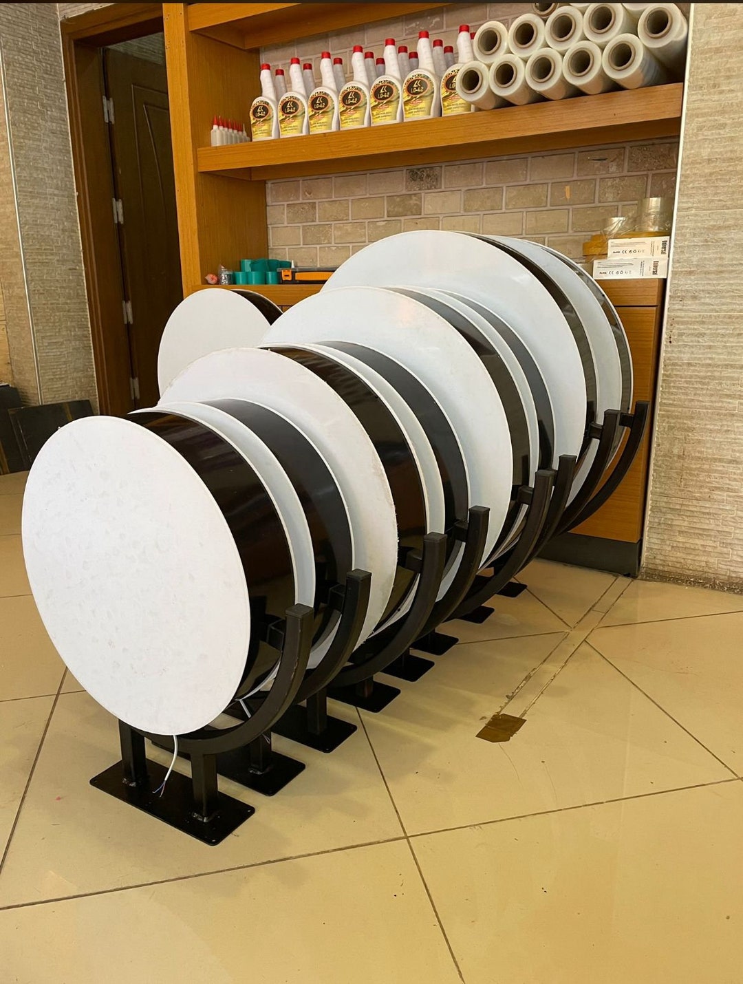 Round Sign-custom Storefront Sign-metal Wall Mounted Sign-aluminum ...