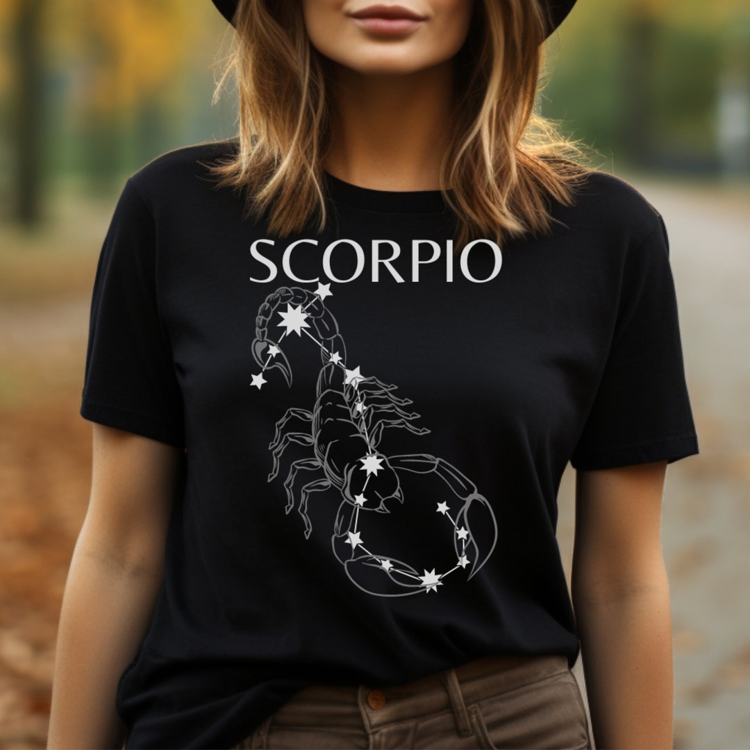 Scorpio Zodiac Essence Tee, Water Sign Mystery T-shirt, Intense ...