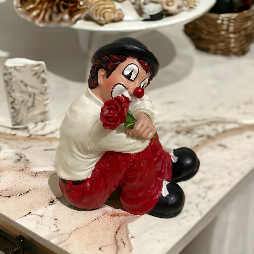 Gilde Clown, Home Decor Figurine, Vintage 1980's, Collectible Clown ...