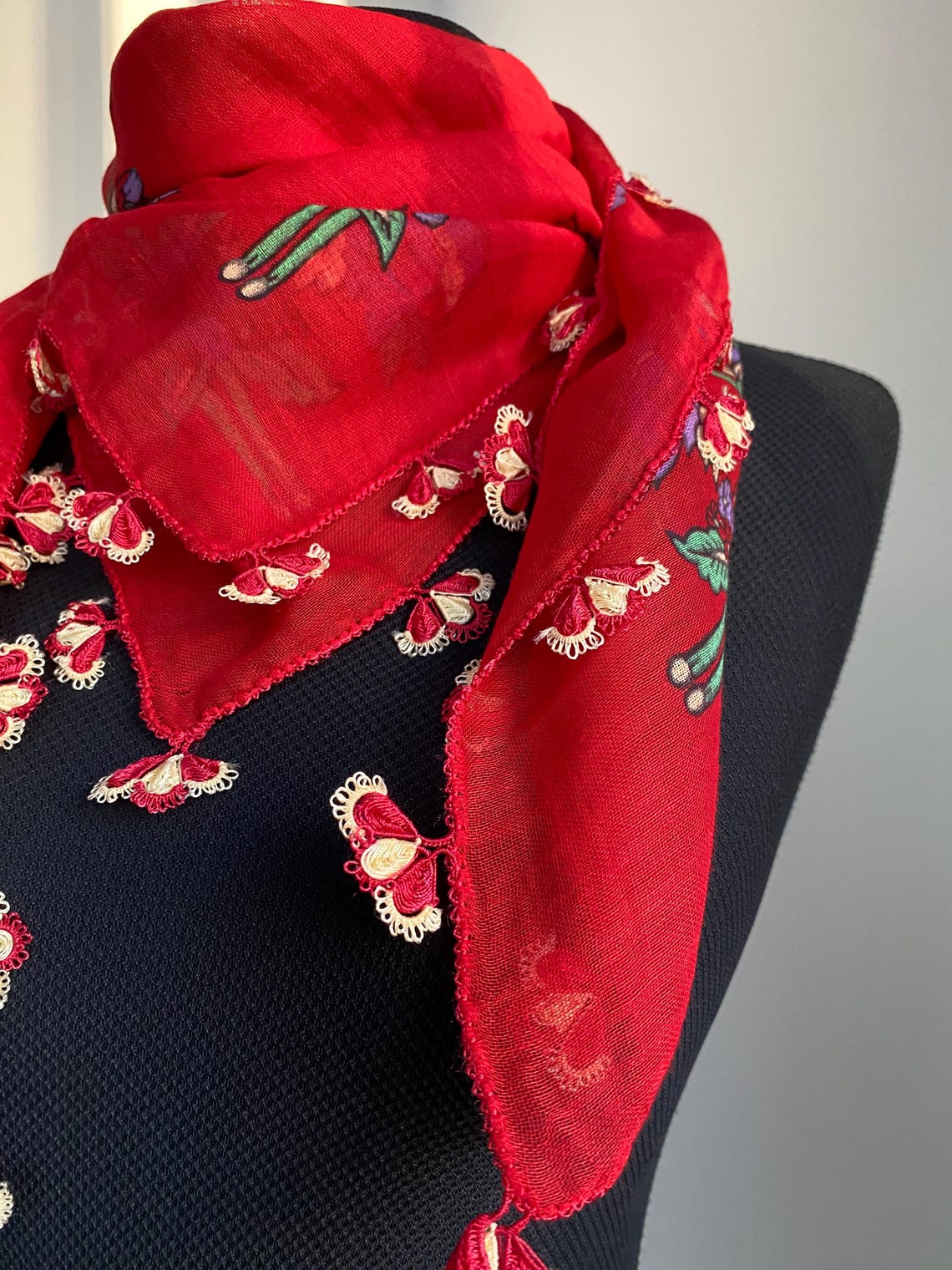 Vintage Traditional Turkish Scarf, Cotton Turkish Scarf, Scarf With ...