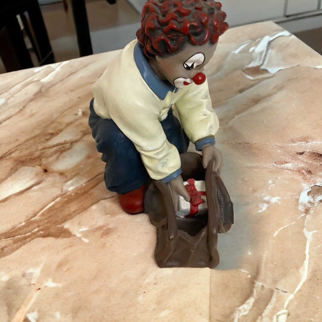 Gilde Clown, Handmade Figure, Clown Figurine, Collectible Home Decor ...