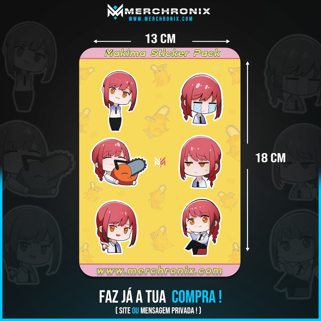 Chainsawman -makima Cute Sticker Sheet - Etsy