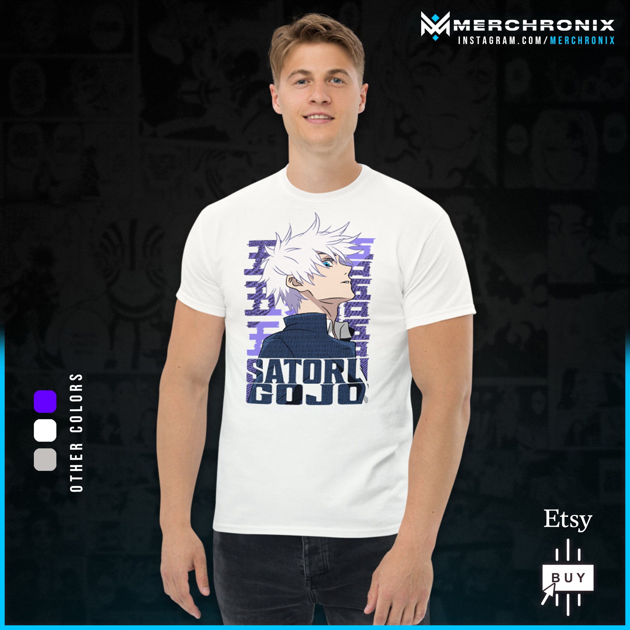 T-shirt Anime Jujutsu Kaisen - Satoru Gojo - Etsy