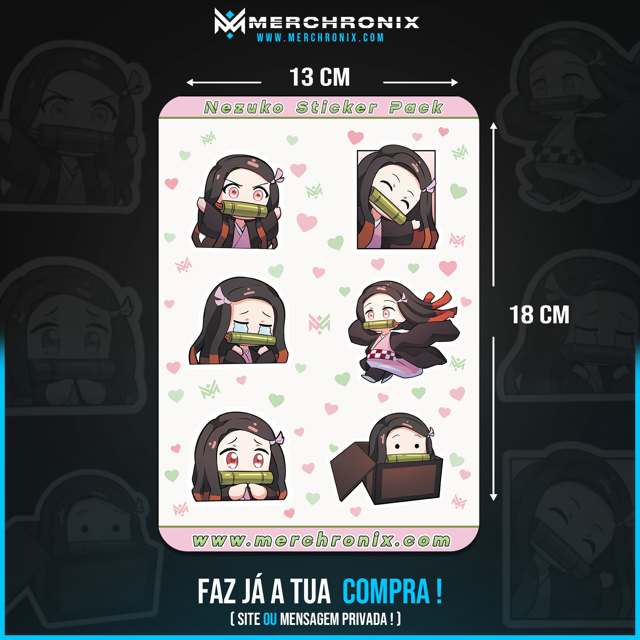 Demon Slayer - Nezuko Cute Sticker Sheet - Etsy