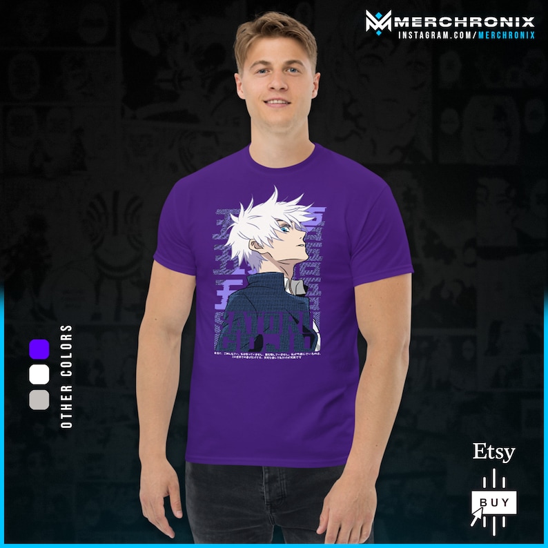 T-shirt Anime Jujutsu Kaisen - Satoru Gojo - Etsy