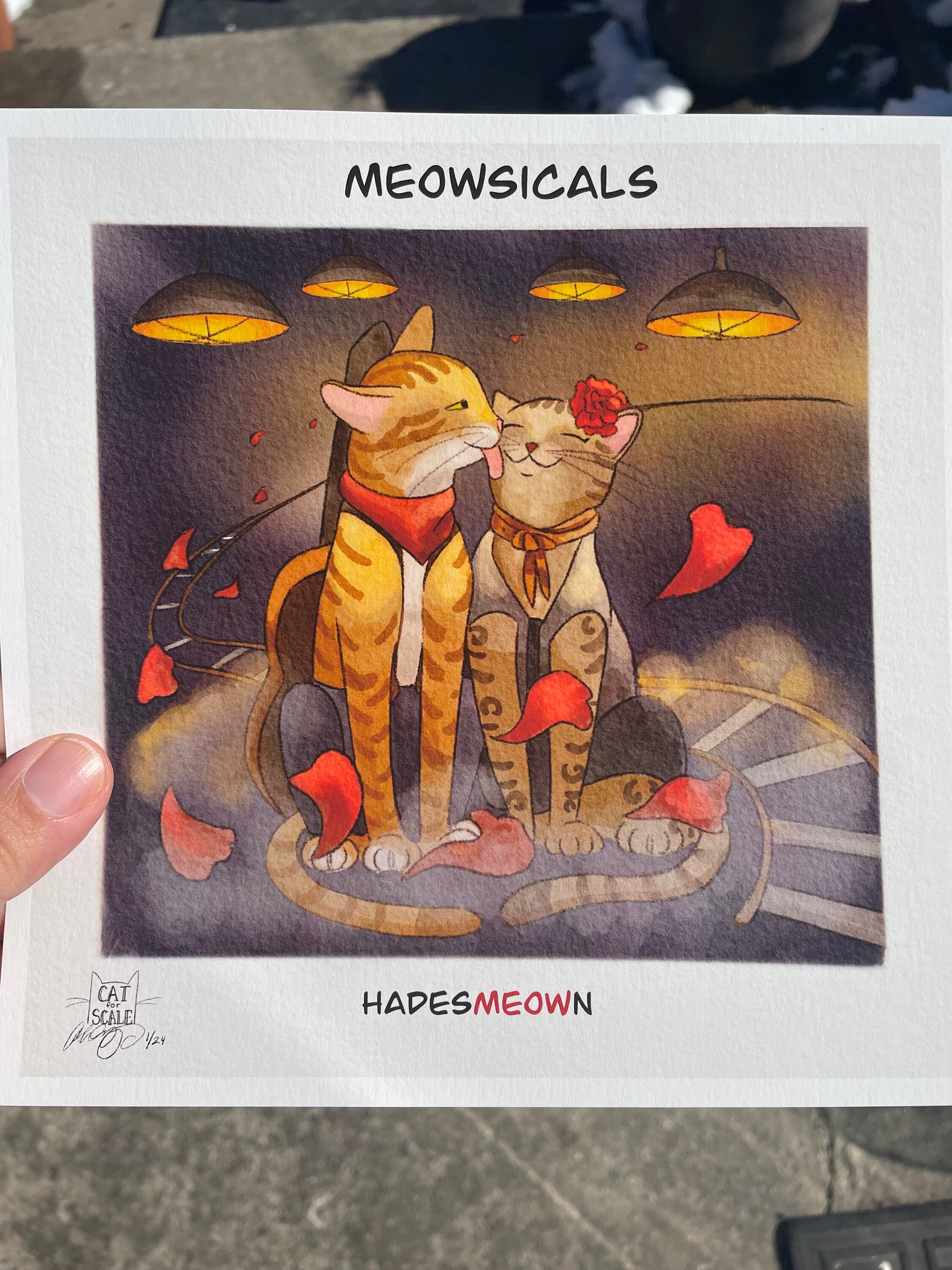 Hadesmeown Art Print (meowsicals) - Inspired by the Musical Hadestown ...