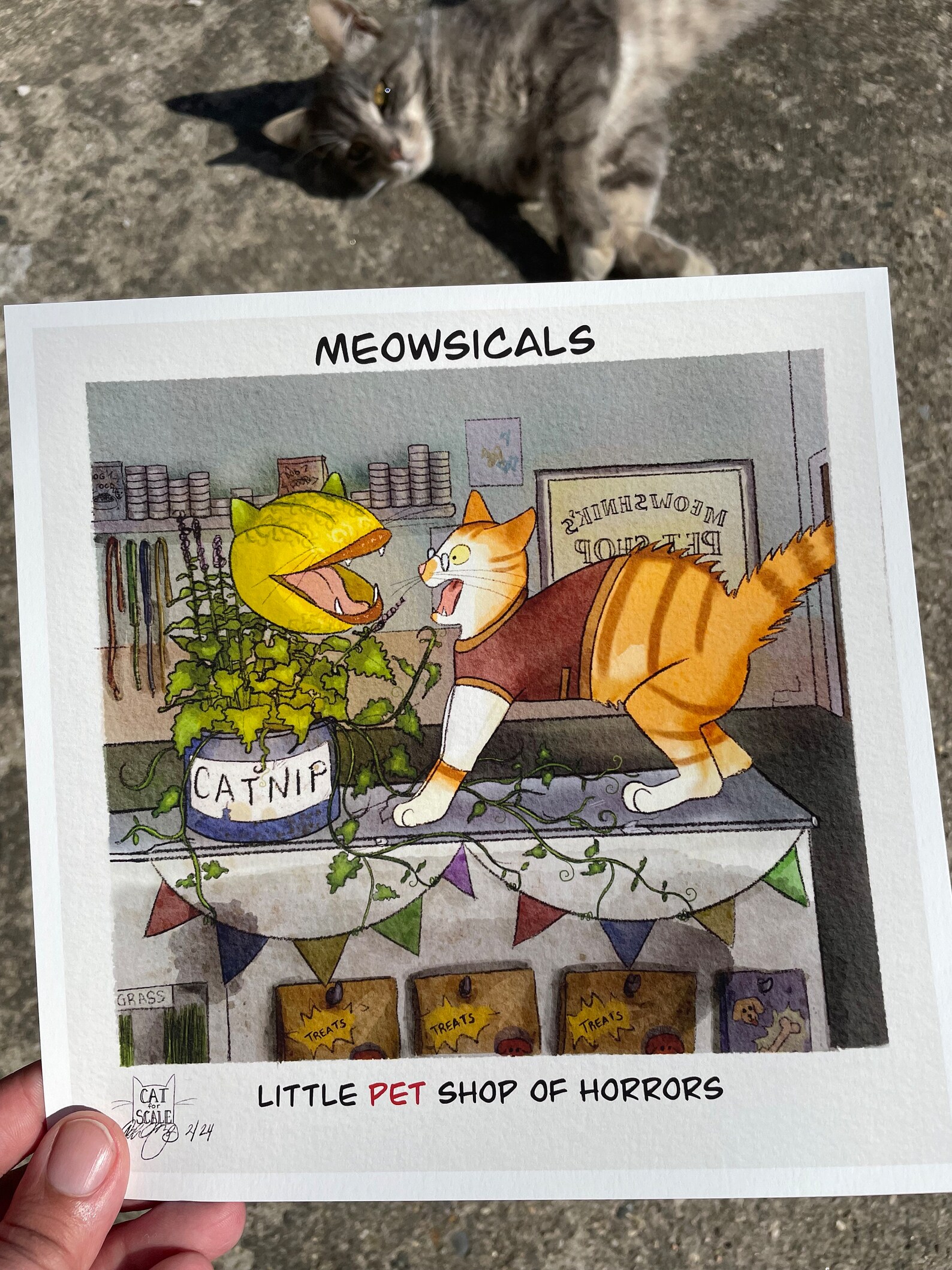 Little Pet Shop of Horrors Art Print (meowsicals) - Inspired by the ...