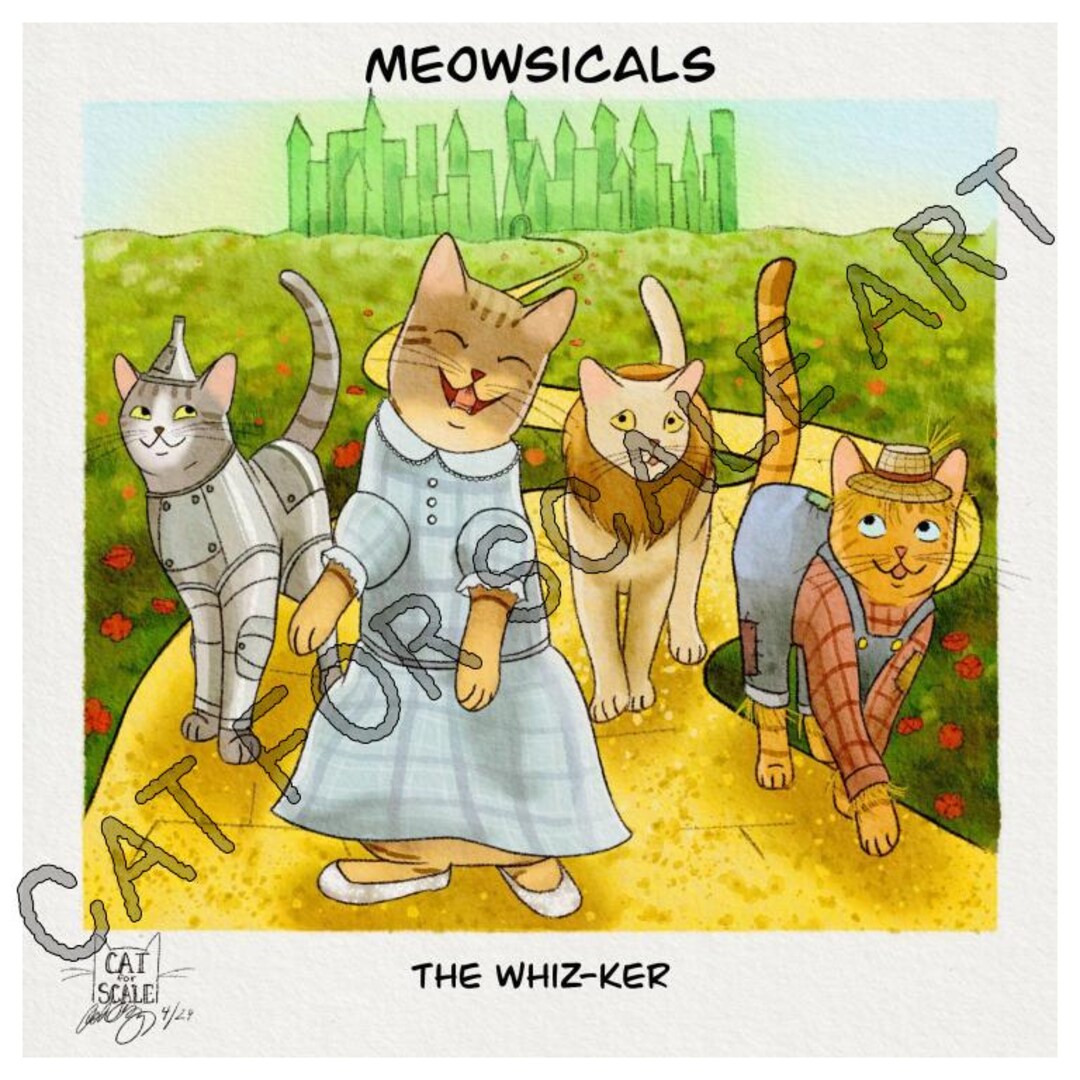 The Whiz-ker (meowsicals) - Etsy
