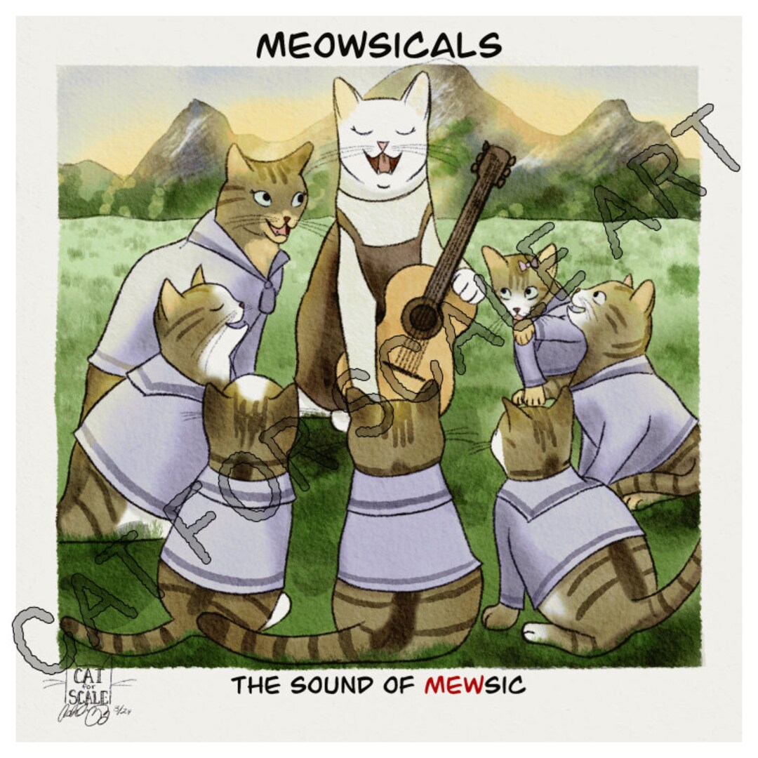 The Sound of Mewsic (meowsicals) - Etsy