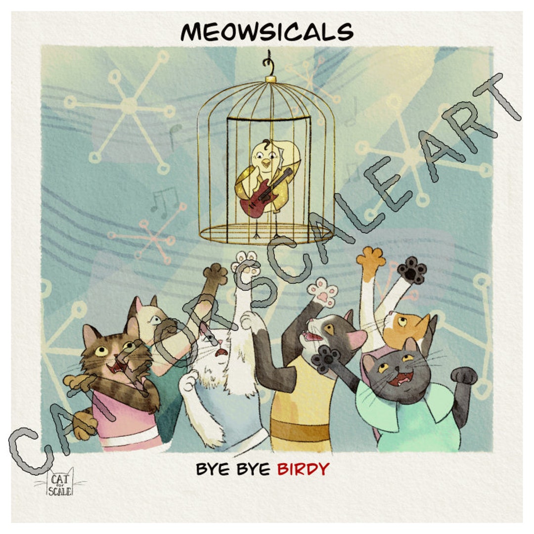 Bye Bye, Birdy Art Print (meowsicals) - Inspired by the Musical Bye Bye ...