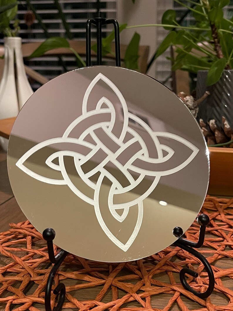 Altar Mirror Altar Tile Etched Glass 6 Inch - Etsy