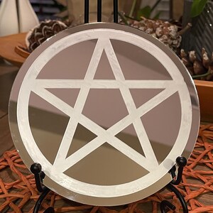 Altar Mirror Altar Tile Etched Glass 6 Inch - Etsy