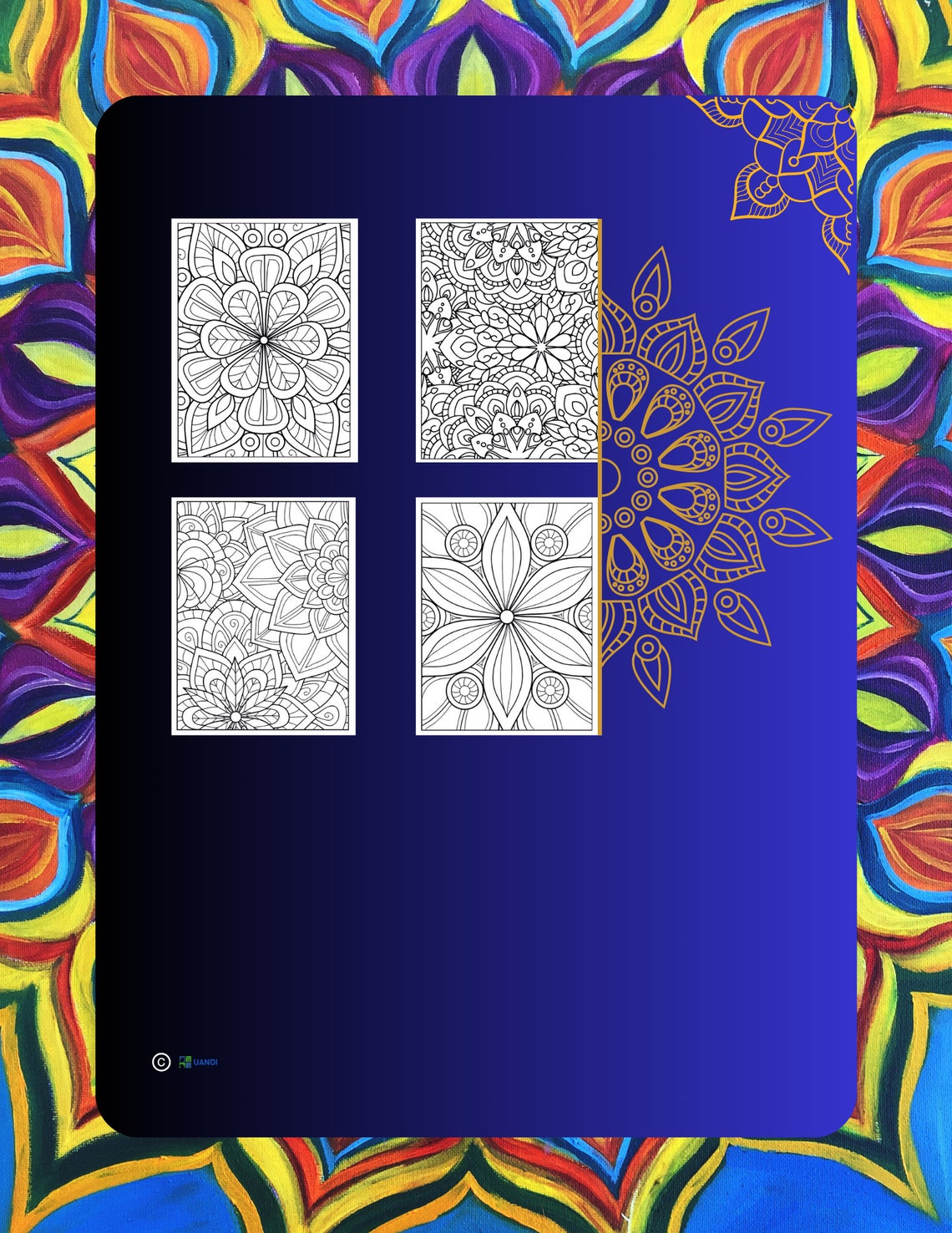 Mandalas Mindful Patterns Relaxing Adult & Teens Coloring Book: 50 ...