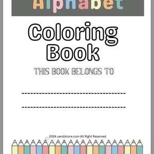 Kids Abc,colour,trace Fun Colouring Early Learning Book: Letters ...