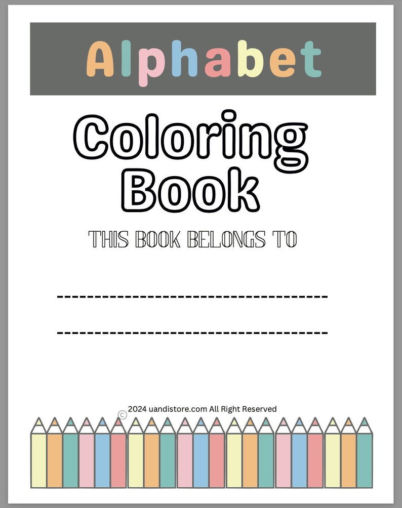 Kids Abc,colour,trace Fun Colouring Early Learning Book: Letters ...