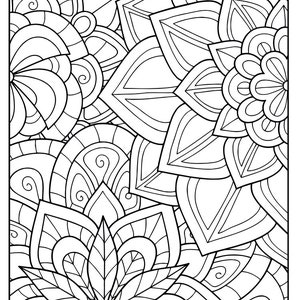 Mandalas Mindful Patterns Relaxing Adult & Teens Coloring Book: 50 ...