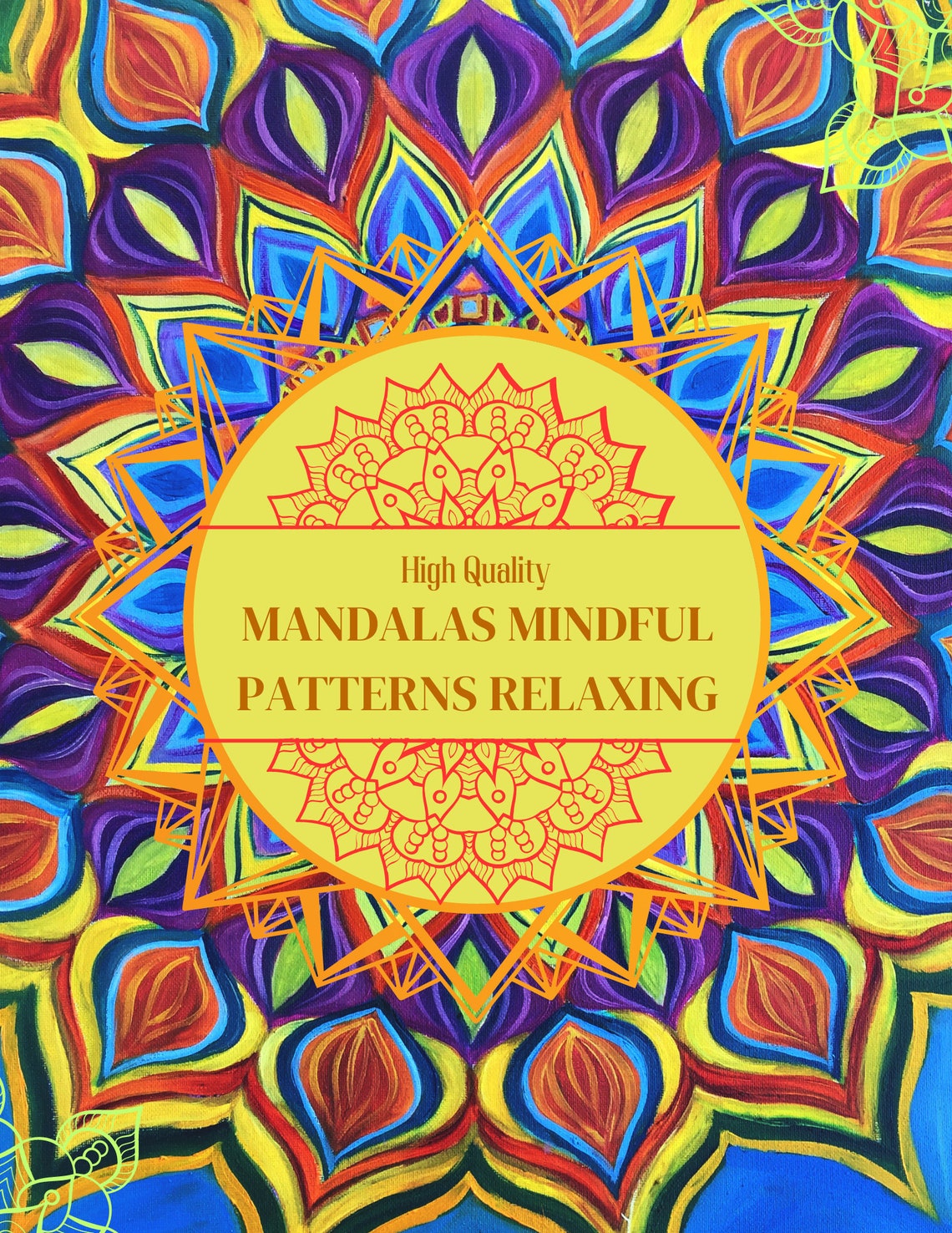 Mandalas Mindful Patterns Relaxing Adult & Teens Coloring Book: 50 ...