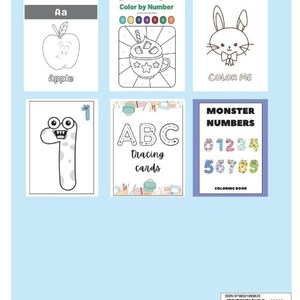 Kids Abc,colour,trace Fun Colouring Early Learning Book: Letters ...