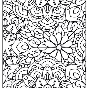 Mandalas Mindful Patterns Relaxing Adult & Teens Coloring Book: 50 ...