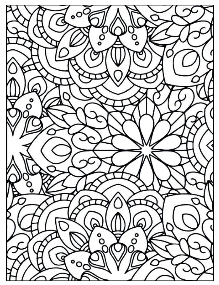 Mandalas Mindful Patterns Relaxing Adult & Teens Coloring Book: 50 ...