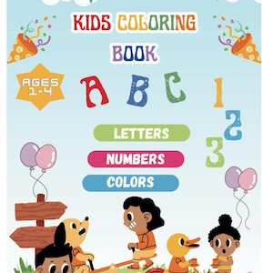 Kids Abc,colour,trace Fun Colouring Early Learning Book: Letters ...