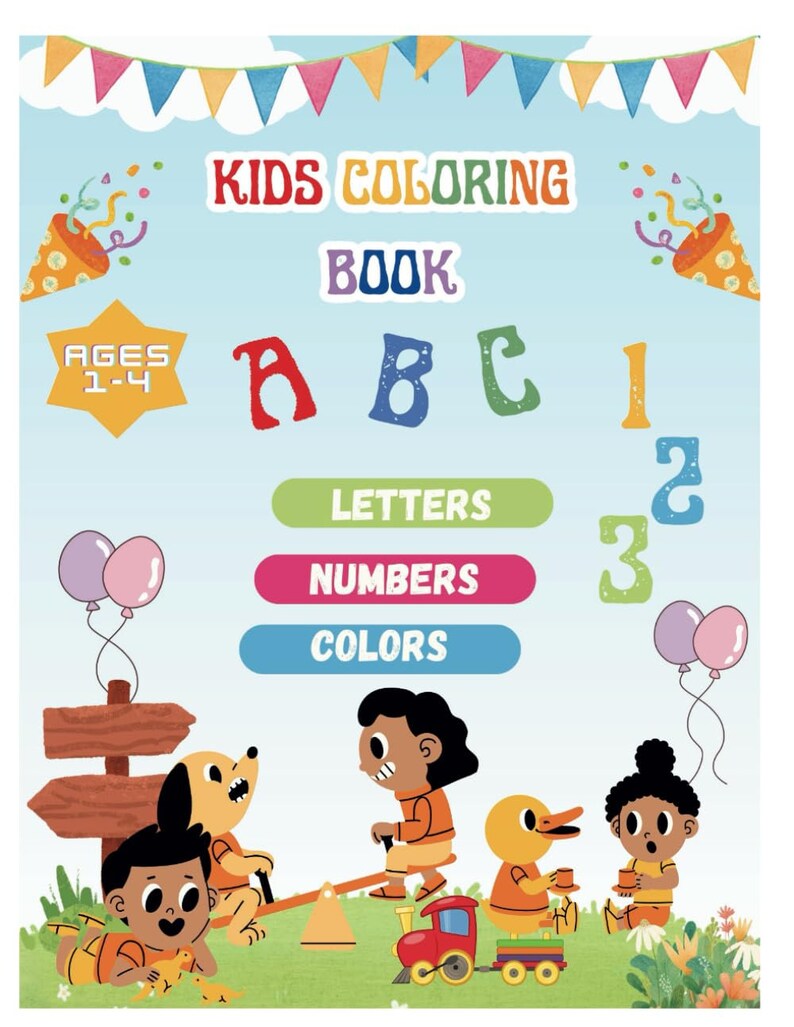 Kids Abc,colour,trace Fun Colouring Early Learning Book: Letters ...