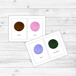 Printable Colors Flash Cards for Kids - Montessori Educational ...