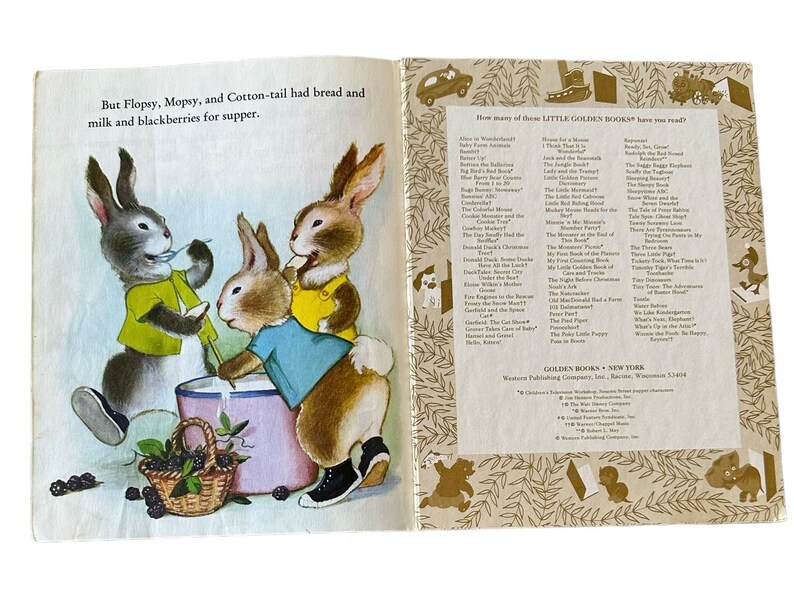 Vintage the Tale of Peter Rabbit [little Golden Book] - Etsy