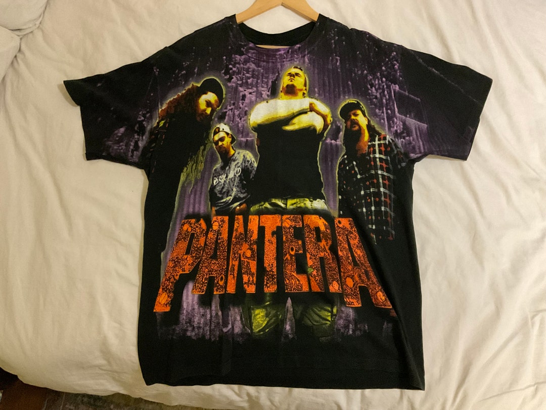 90s Pantera AOP Shirt XL - Etsy