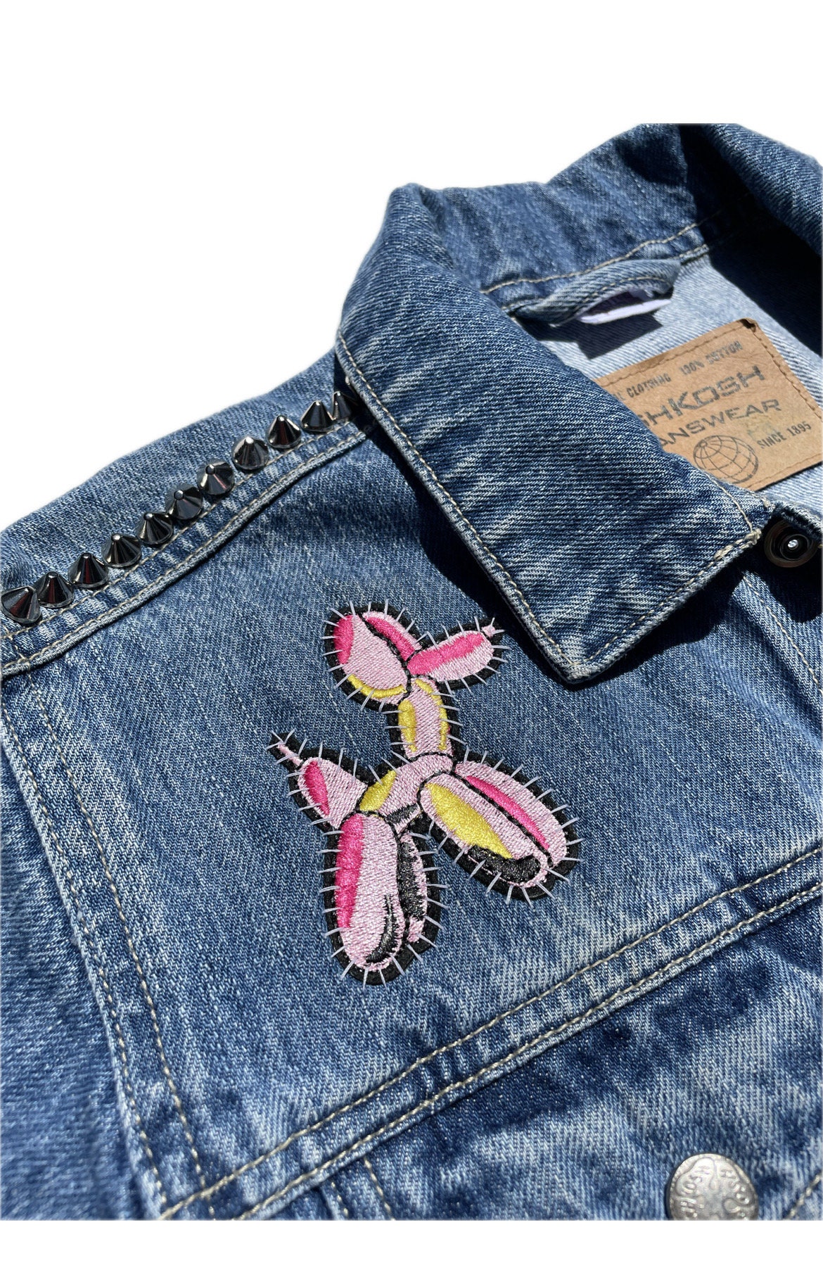 Custom Denim Battle Jacket Girls Size 6 - Etsy