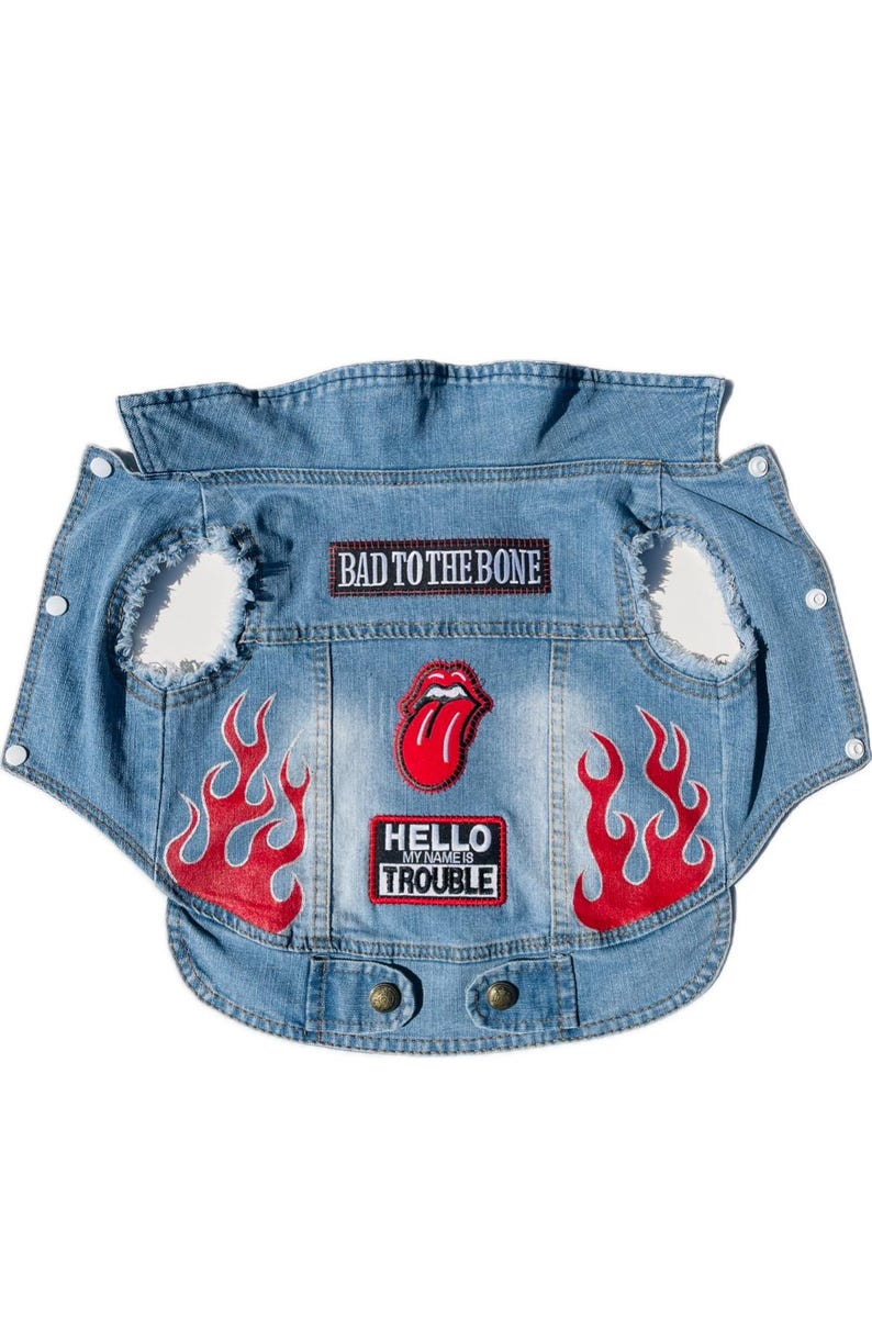 Custom Denim Pet Battle Vest Size XX Large (small Dog) - Etsy