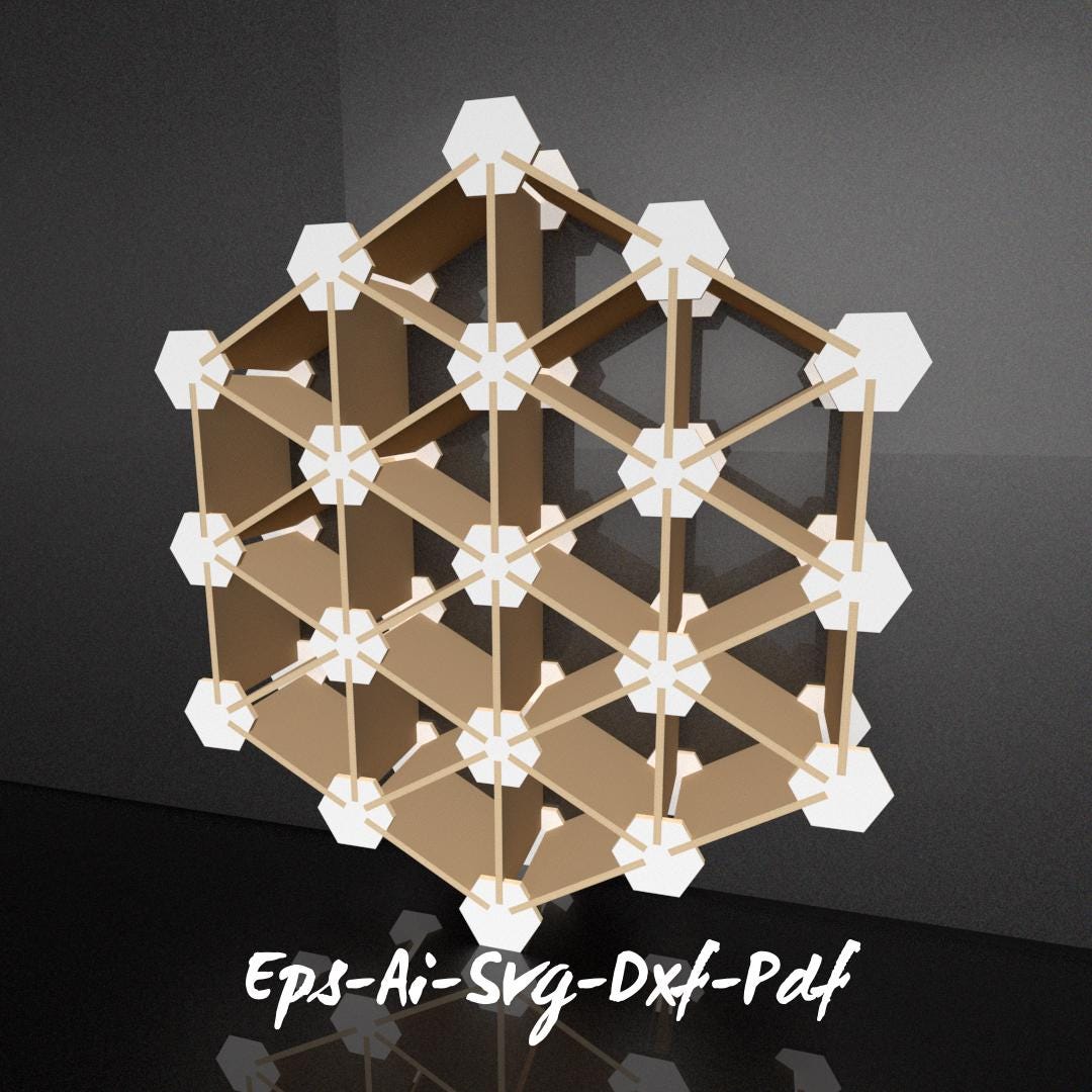 Modular Geometry Shelf Plan Digital Shelf Design With Hexagonal ...