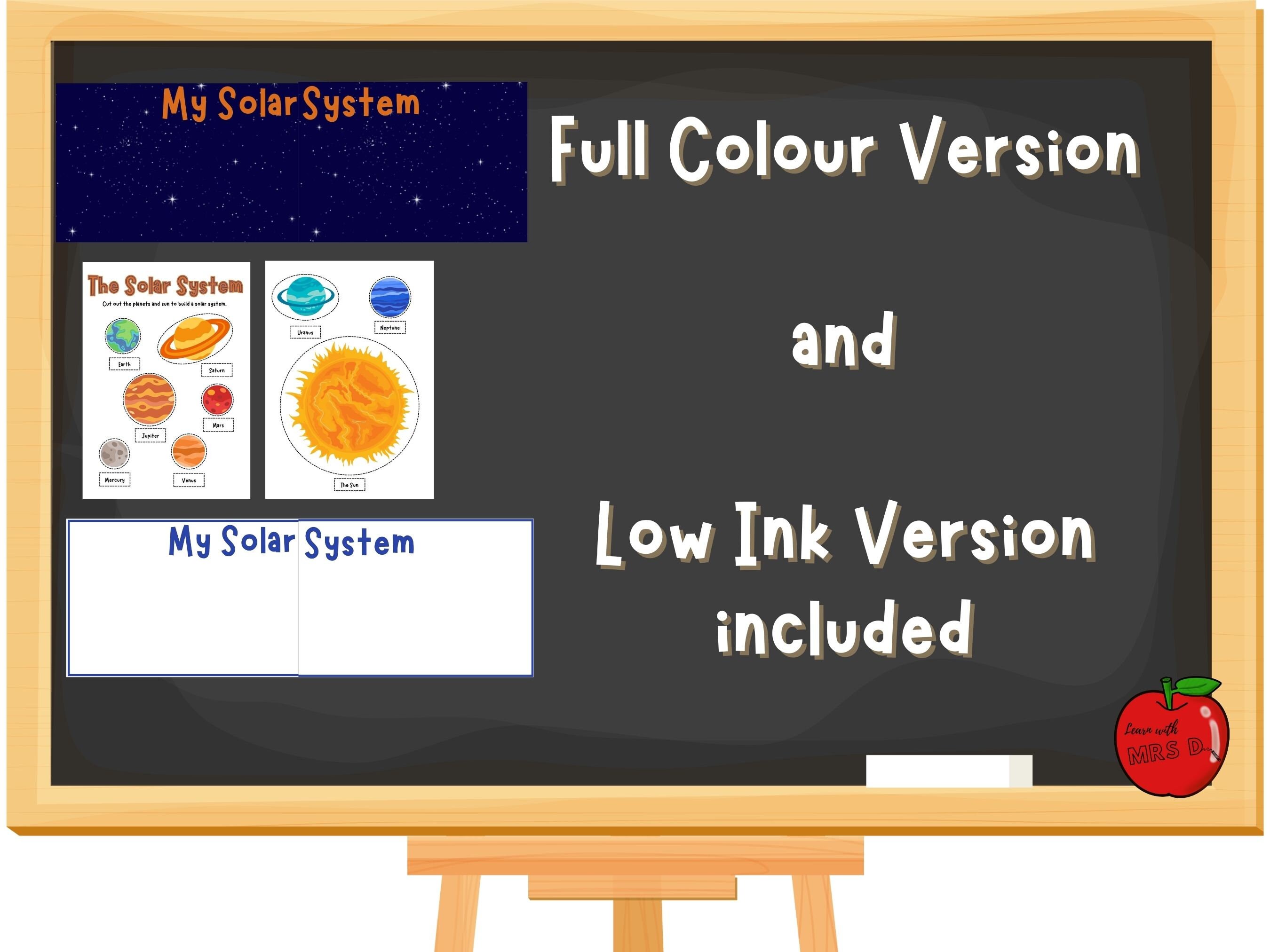 The Solar System Ordering Activity- Digital Download - Etsy