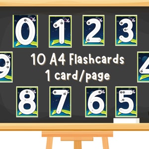 Space Themed Number Formation Cards - Etsy