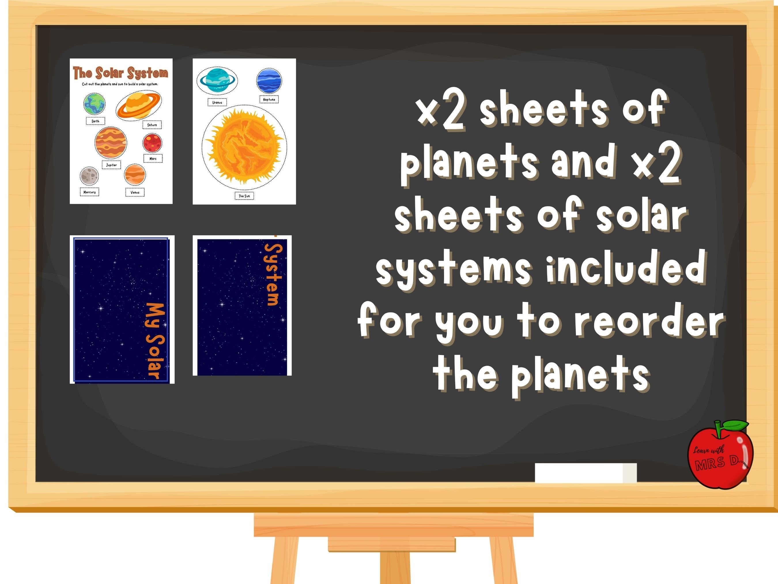 The Solar System Ordering Activity- Digital Download - Etsy