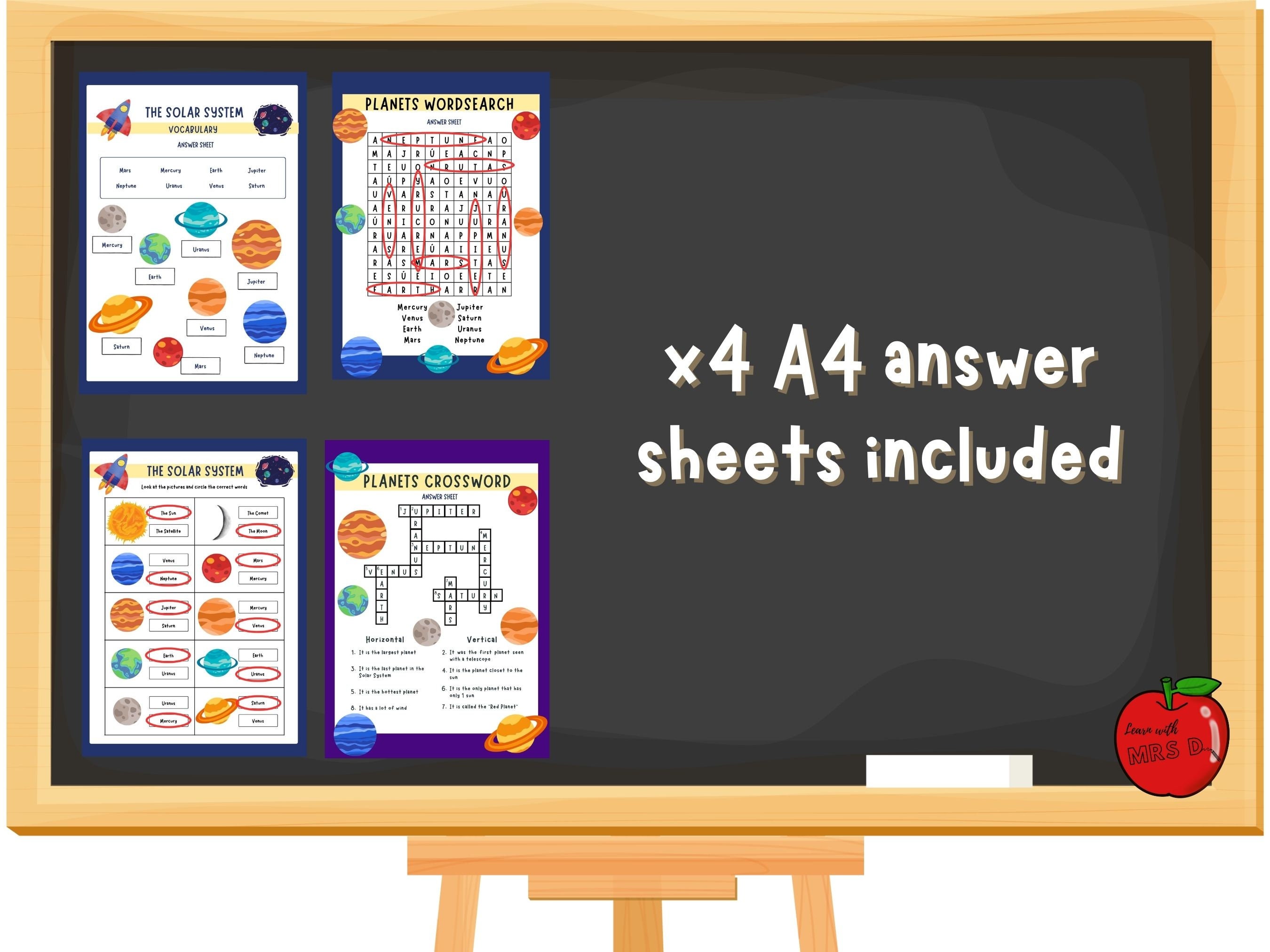 The Solar System Activity Pack - Digital Download - Etsy