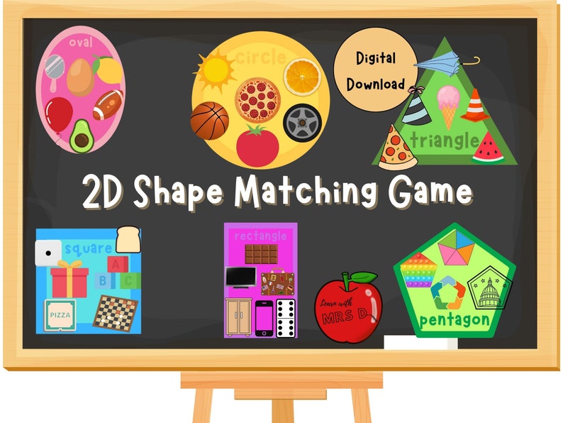 2D Shape Matching Game Digital Download - Etsy UK