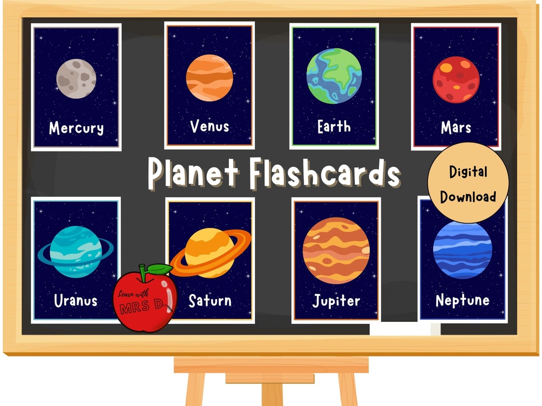 Planet Posters/ Flashcards Digital Download - Etsy