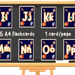 Solar System Alphabet Posters/ Flashcards Digital Download - Etsy