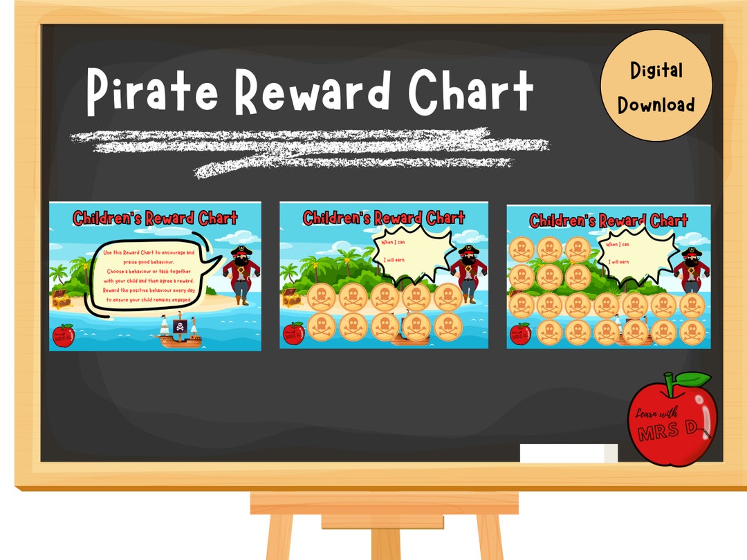 Pirate Reward Chart Digital Download - Etsy