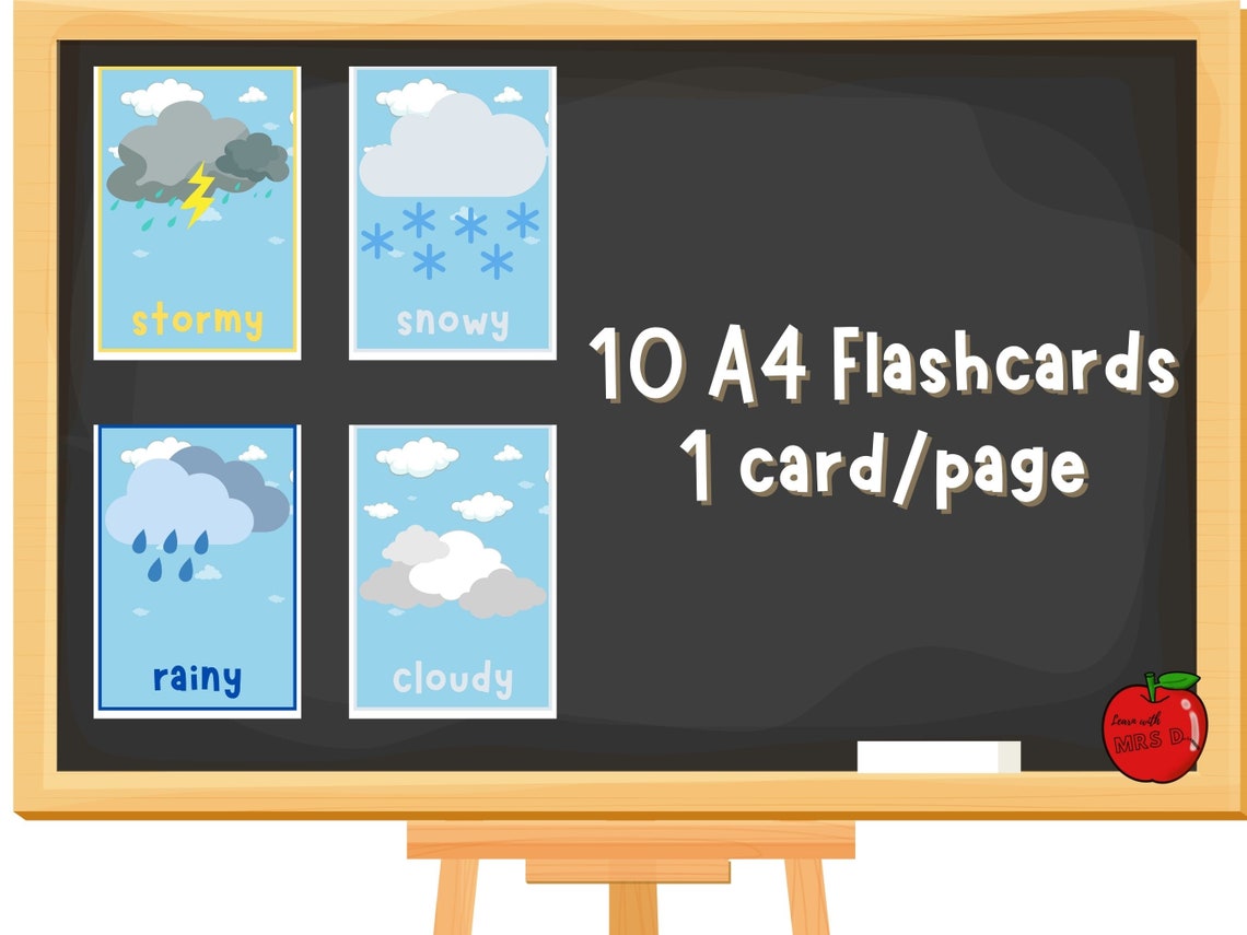 Weather Posters/ Flashcards Digital Download - Etsy