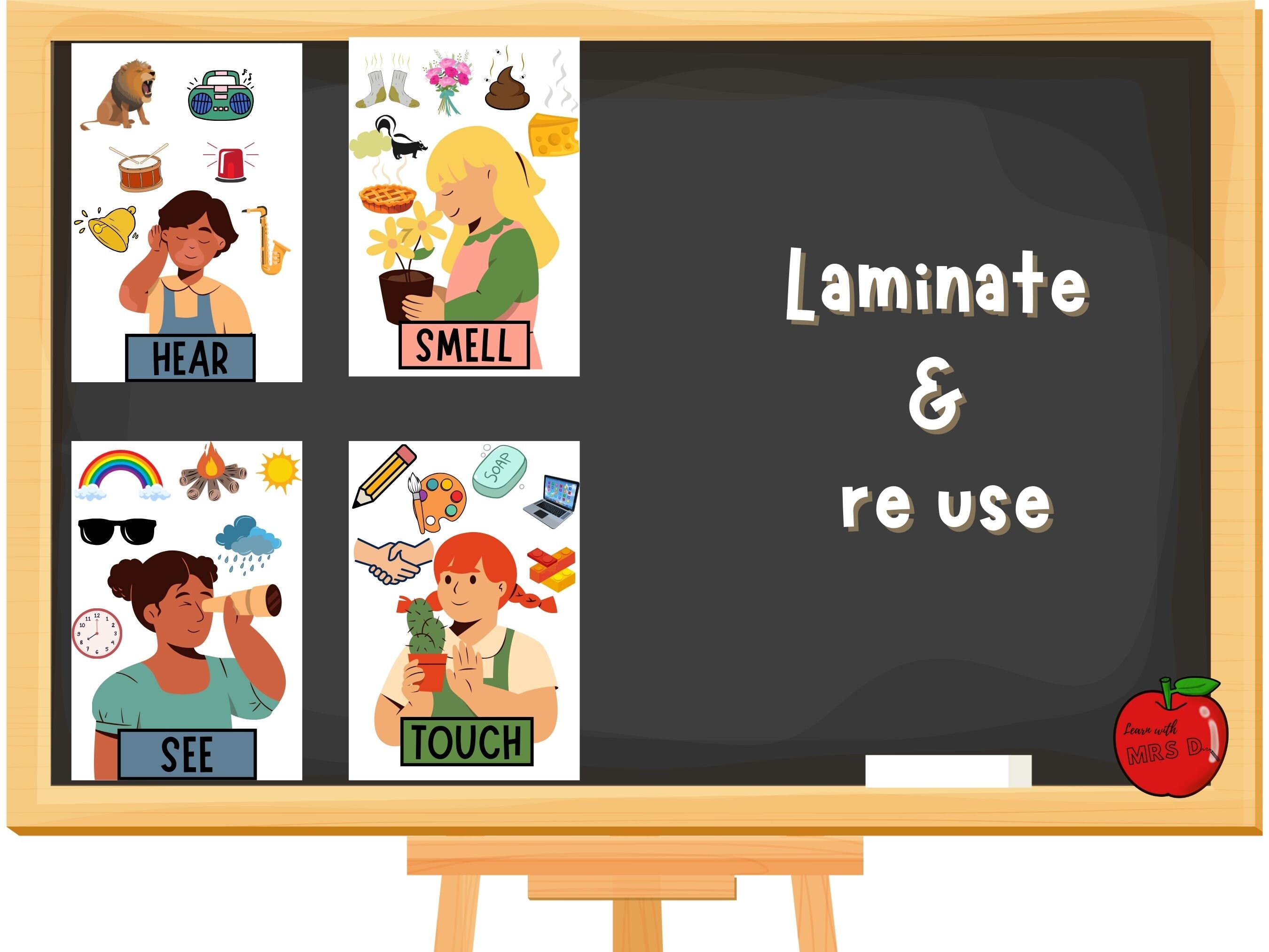 5 Senses Matching Game- Digital Download - Etsy