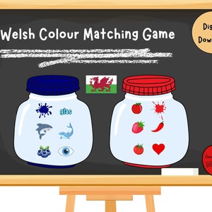Welsh Colour Matching Game Pack - Etsy UK