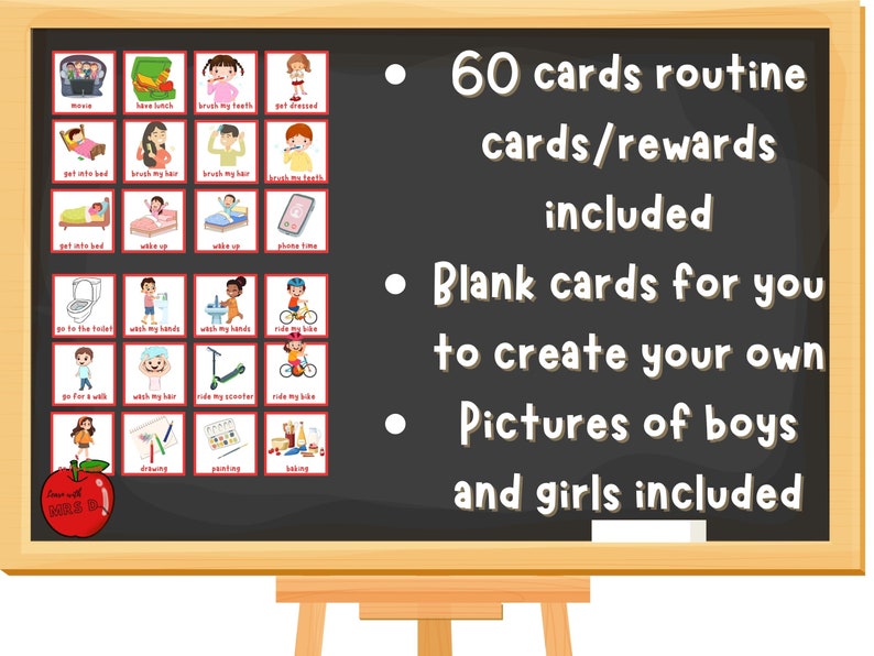 Daily Routine Boards Visual Timetable - Etsy UK