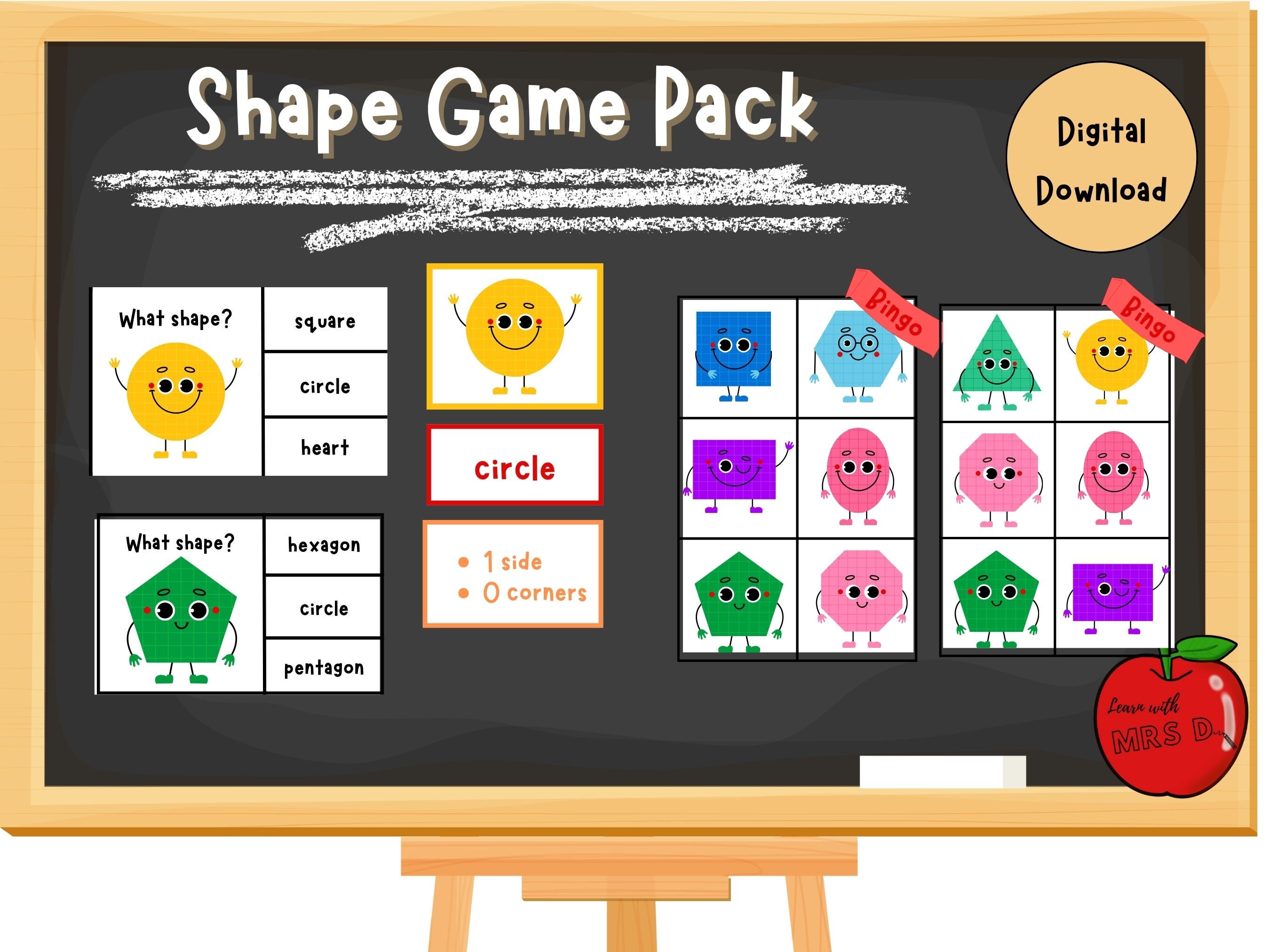 Shape Game Pack Digital Download - Etsy UK