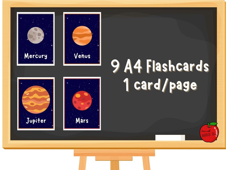 Planet Posters/ Flashcards Digital Download - Etsy