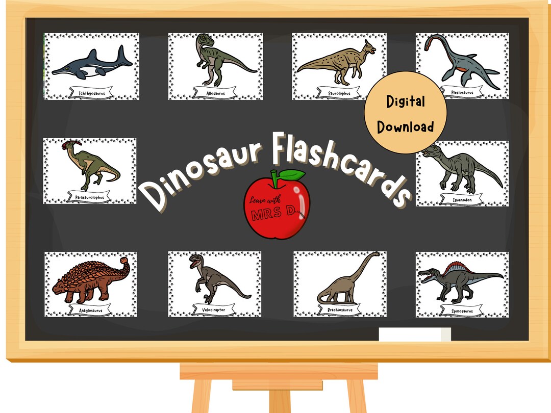 Dinosaur Posters/ Flashcards Digital Download - Etsy